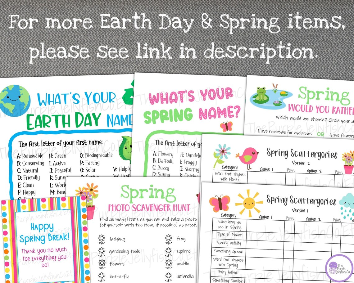 Earth Day Tag, Earth Day Printable, Happy Earth Day, Earth Day Gift Tag ...
