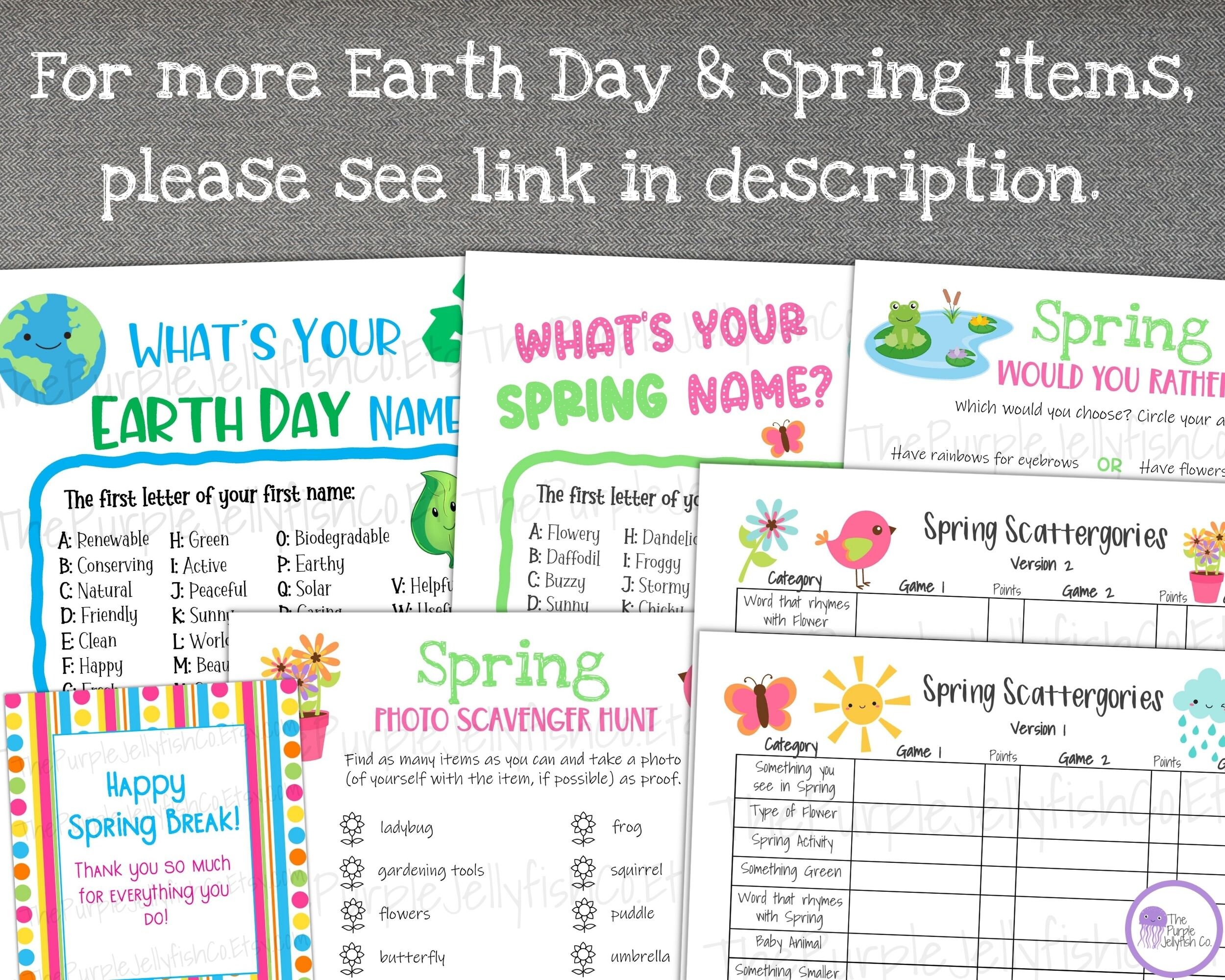 Earth Day Tag, Earth Day Printable, Happy Earth Day, Earth Day Gift Tag ...