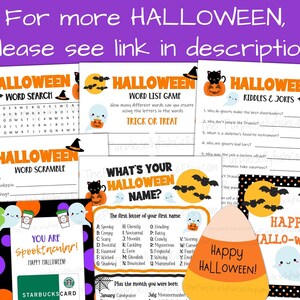 What's Your Ghost Name Game Printable Halloween Activity for Kids, Cute ...