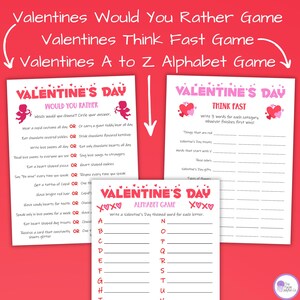 Valentine's Day Games Printable, Valentines Activities for Kids & Teens ...