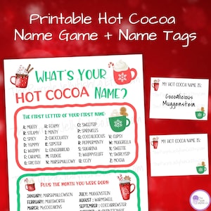 Hot Cocoa Bar Printable Hot Chocolate Bar Sign, Whats Your Hot Cocoa ...