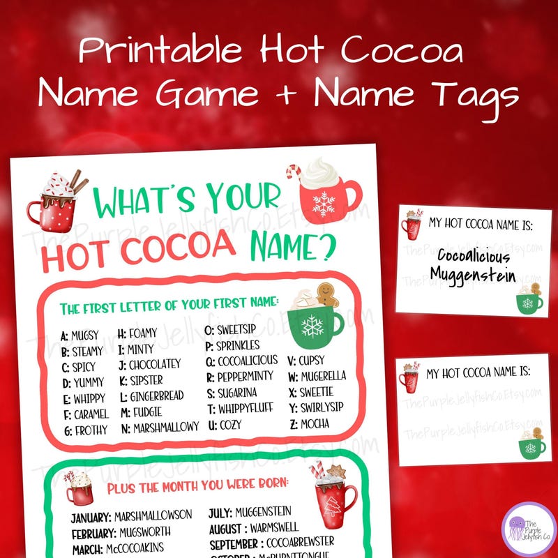 Hot Cocoa Bar - Etsy