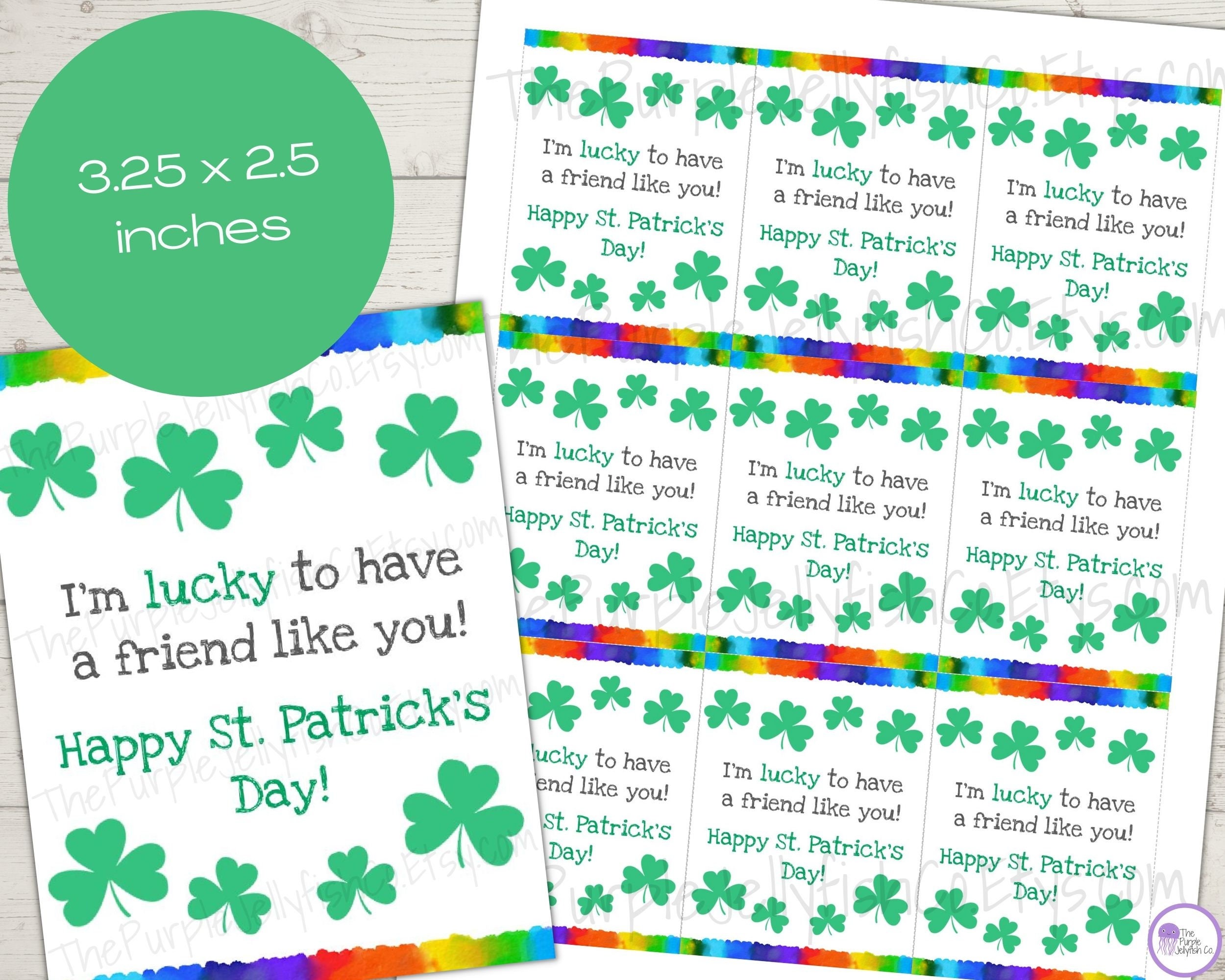 St. Patrick's Day Gift Tags Printable, Lucky to Have You St. Patty's ...