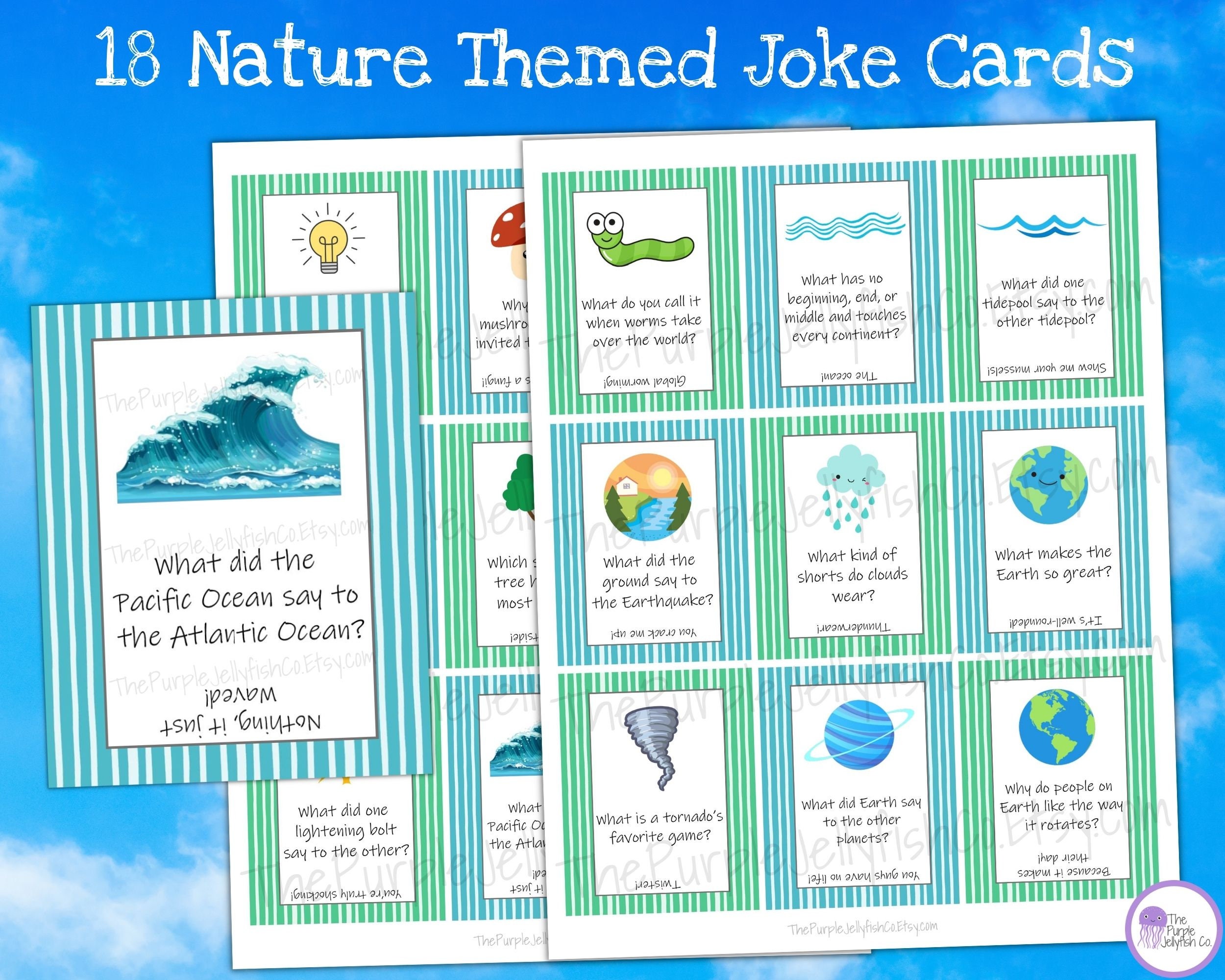 Earth Day Lunchbox Notes for Kids, Printable Lunch Box Jokes, Lunch Box ...