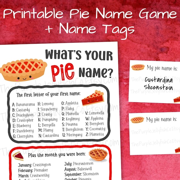 Pie Party - Etsy