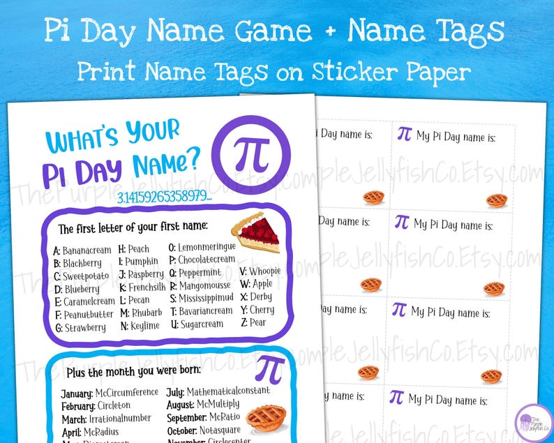 Pi Day Game Bundle, Pi Day Activities for Kids, Pi Day Party Ideas, Fun ...