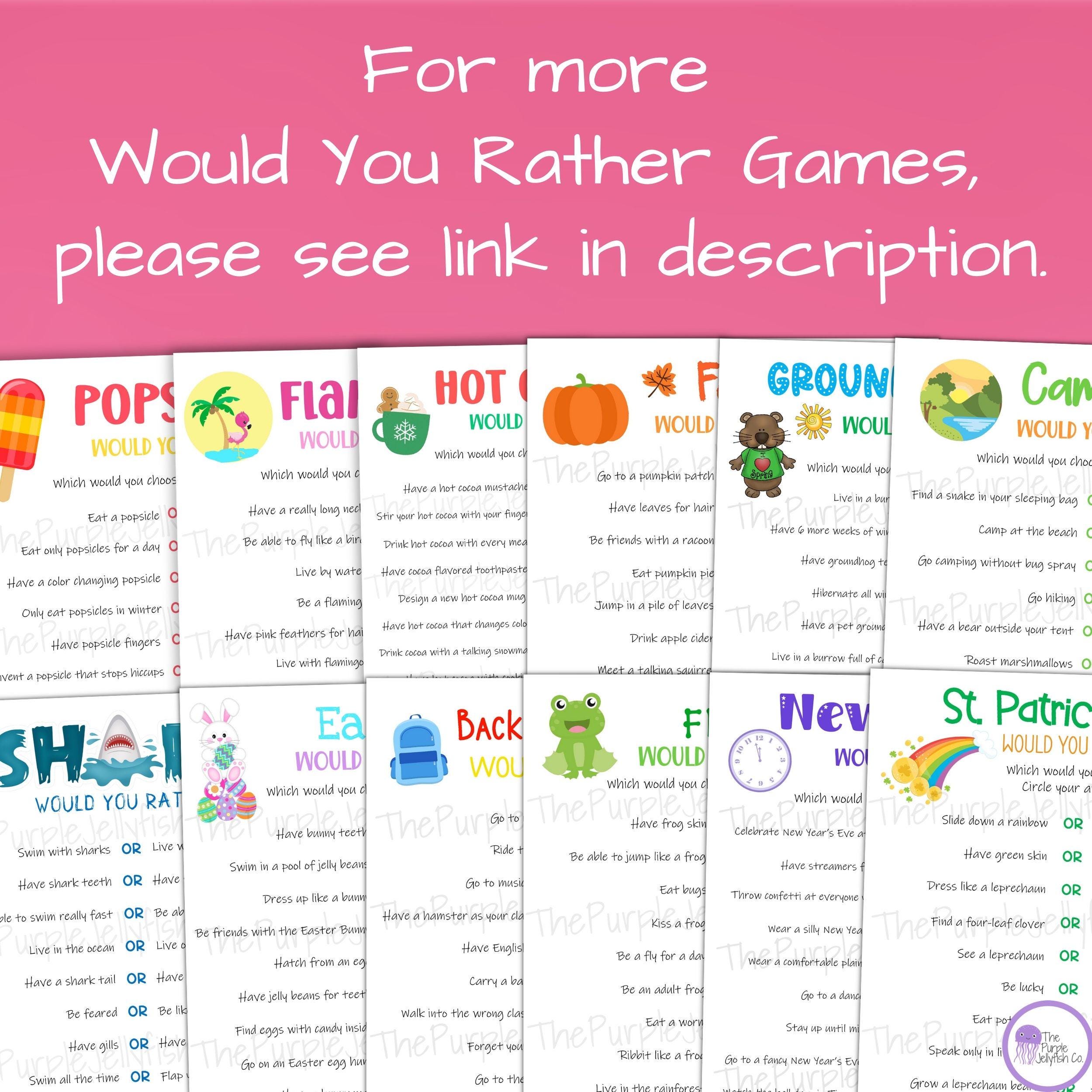 Valentine Would You Rather Game, Valentines Games for Kids Classroom ...