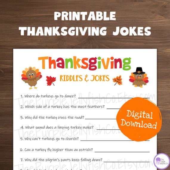 Funny Thanksgiving Jokes Riddles
