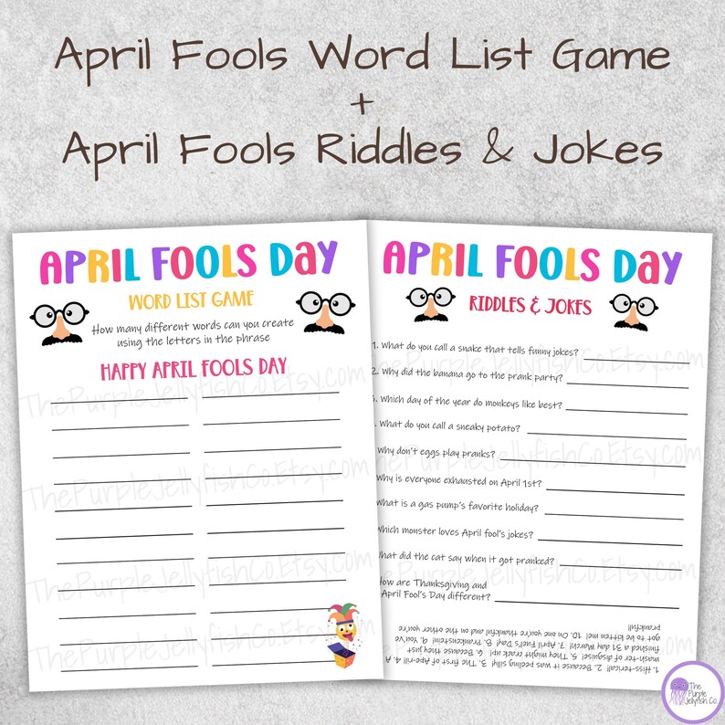 April Fools Games for Kids & Adults, April Fool's Day Party Ideas, Fun ...