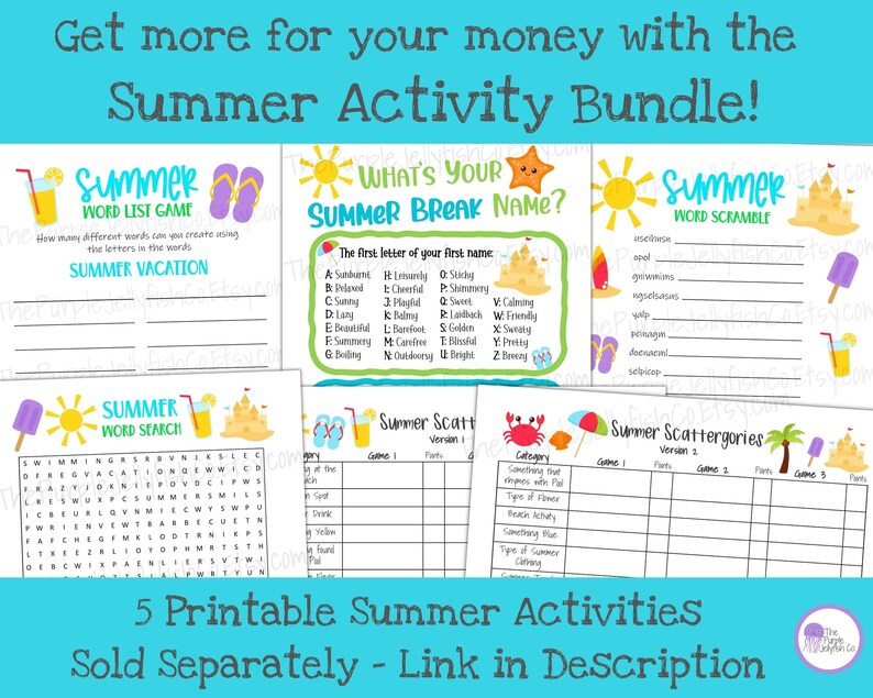 What's Your Summer Break Name, Summer Name Game Printable, Last Day of ...