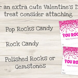 You Rock Valentine Tag, Classroom Valentines Cards for Kids Printable ...