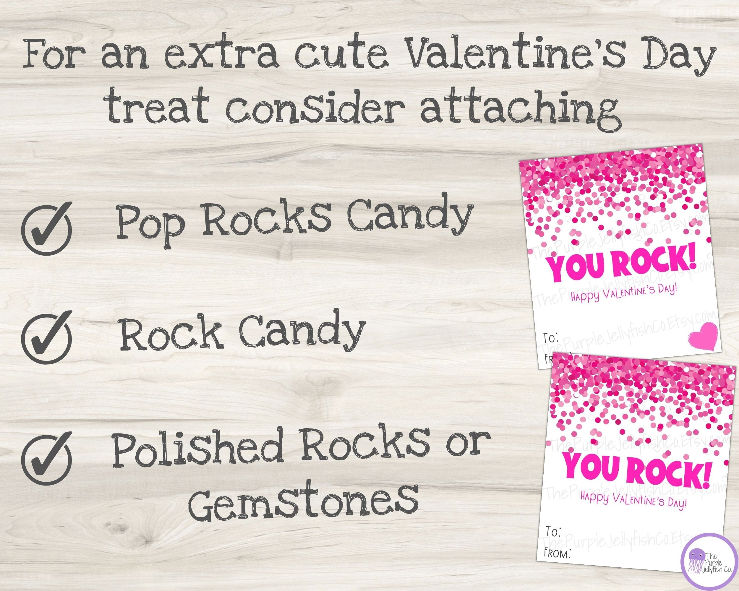 You Rock Valentine Tag, Classroom Valentines Cards for Kids Printable ...