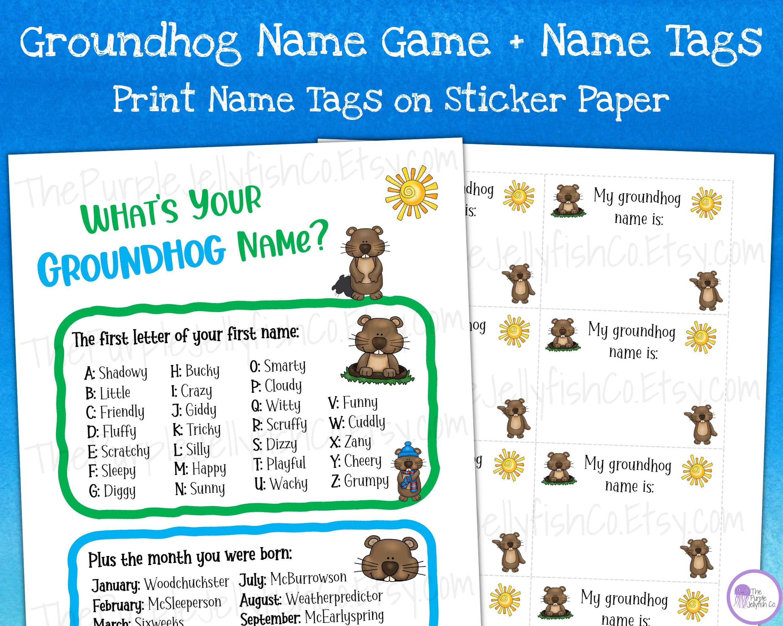 Groundhog Day Game Bundle, Groundhog Activities for Kids Printable ...