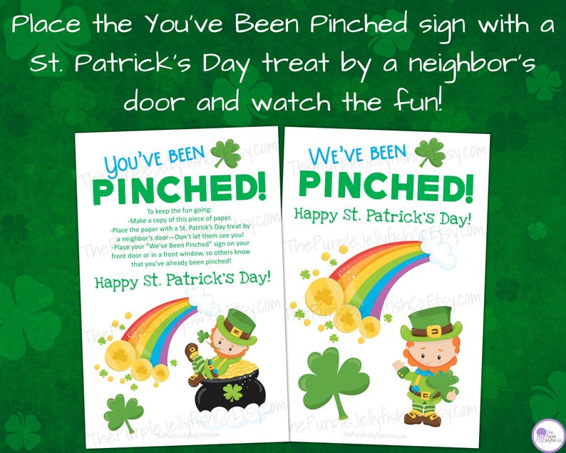 You've Been Pinched St. Patrick's Day Game for Kids Printable, St ...