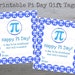 Pi Day Gift Tag, Printable Pi Day Card for Teachers, Pi Day Idea for ...