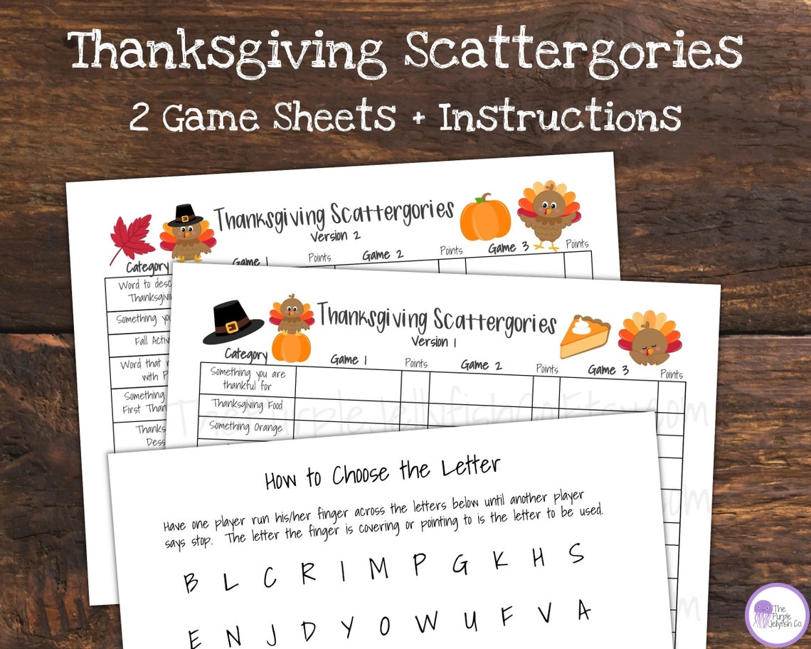 Thanksgiving Game Bundle, Thanksgiving Games Printable, Thanksgiving ...