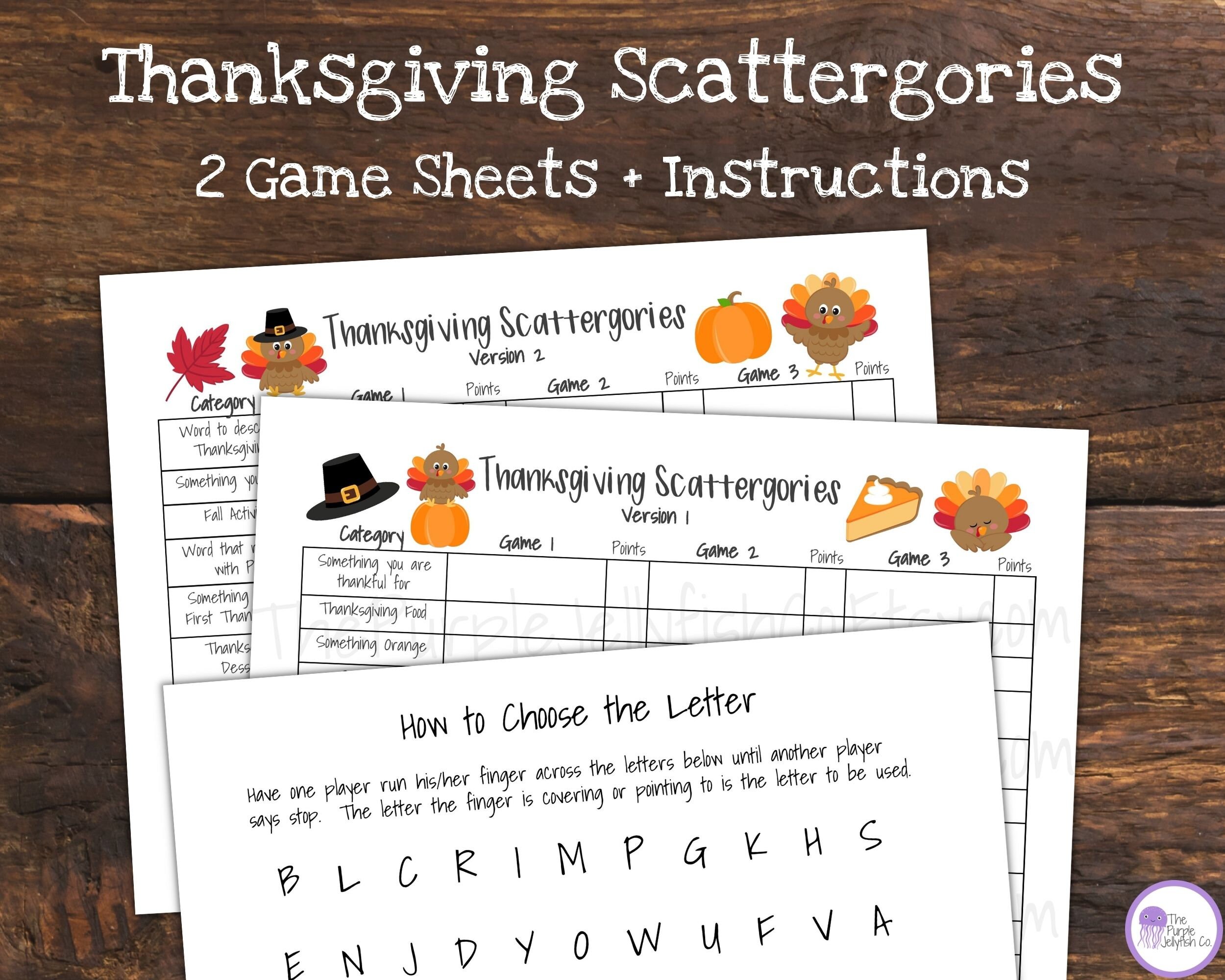Thanksgiving Game Bundle, Thanksgiving Games Printable, Thanksgiving ...