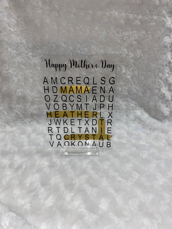 Mothers Day Word Search Día De Las Madres Word Search | Etsy