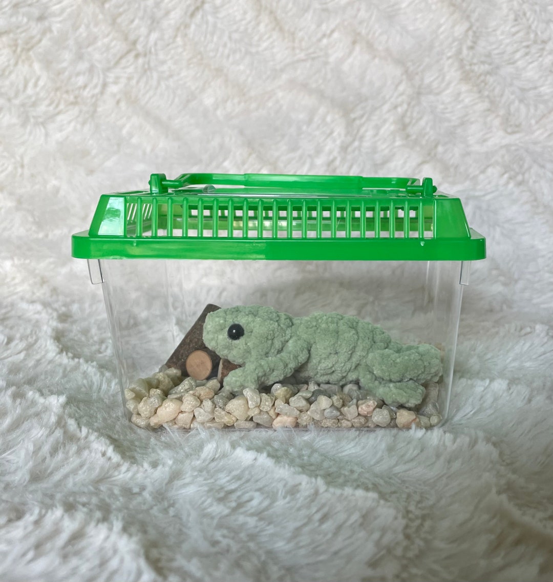 No-sew Tiny Terrarium Lizard (or Pencil Pal) PATTERN, Crochet Fuss Free ...