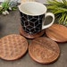 Walnut Coasters, Set of 4 Solid Walnut Coasters, Minimalist Coasters ...