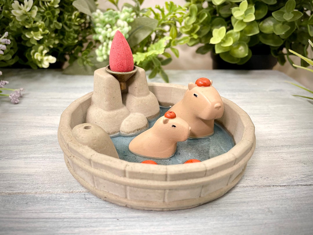 Capybara Backflow Incense Burner, Incense Waterfall, Kawaii Capybara ...