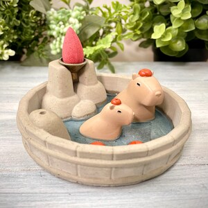 Adorable Capybara Backflow Incense Burner - Relaxation Essential for ...