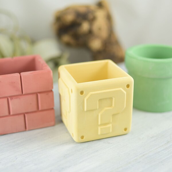 Mario Concrete Planter - Etsy