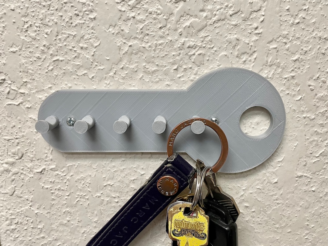 Keychain Hook, Digital Key Rack, Keychain Holder, Mounted Key Rack, 3D ...