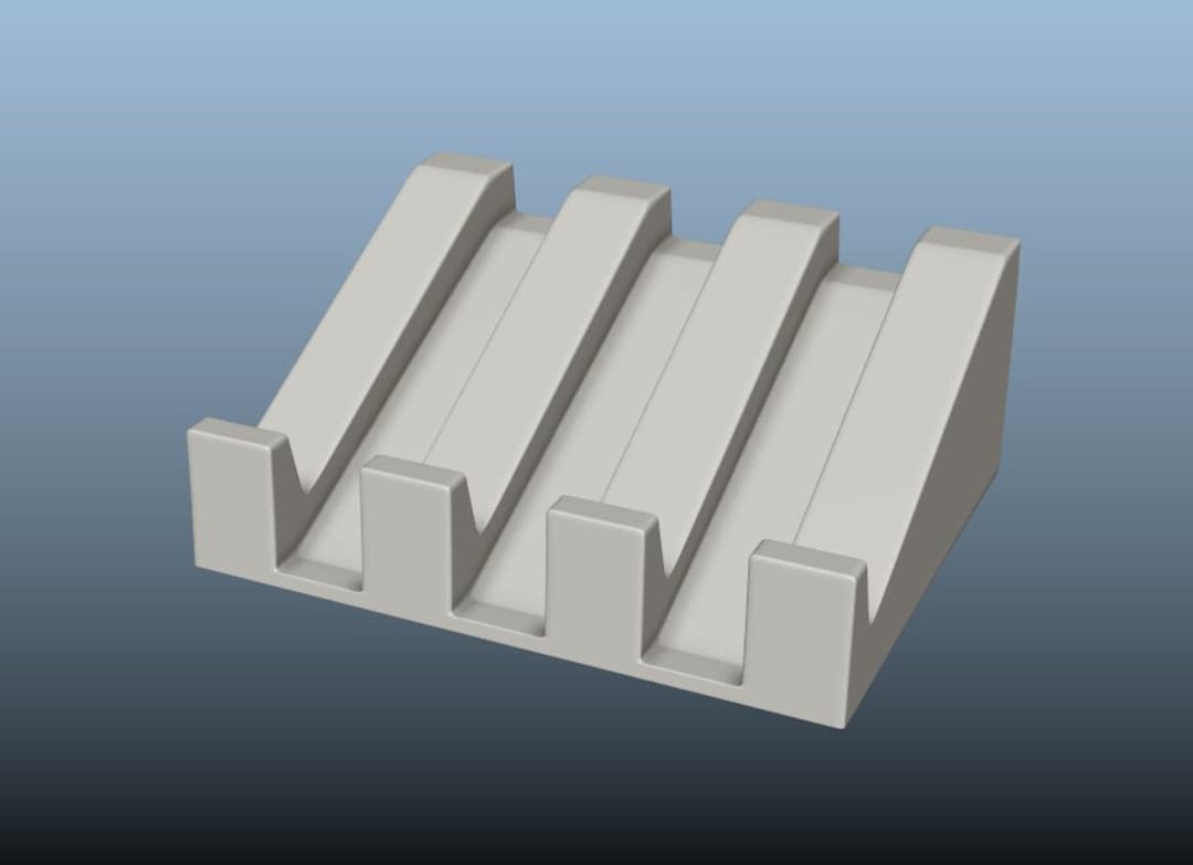 Modern Self Draining Soap Dish 3D STL File (digital Download) - Etsy