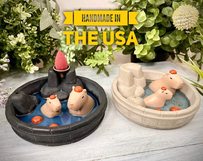 Adorable Capybara Backflow Incense Burner - Relaxation Essential for ...