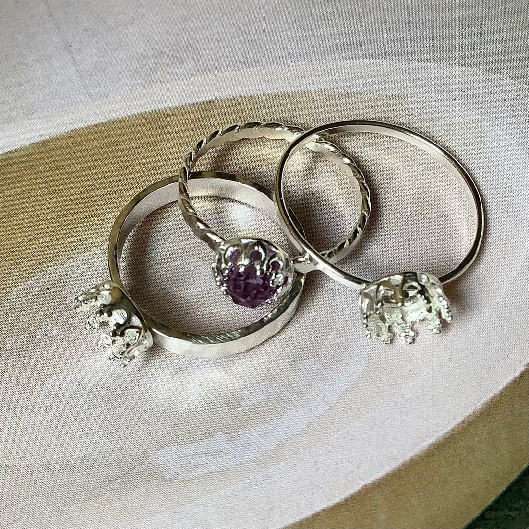 6mm Bezel Ring Blanks, Sterling Silver Ring Blanks, Gallery Style Bezel ...