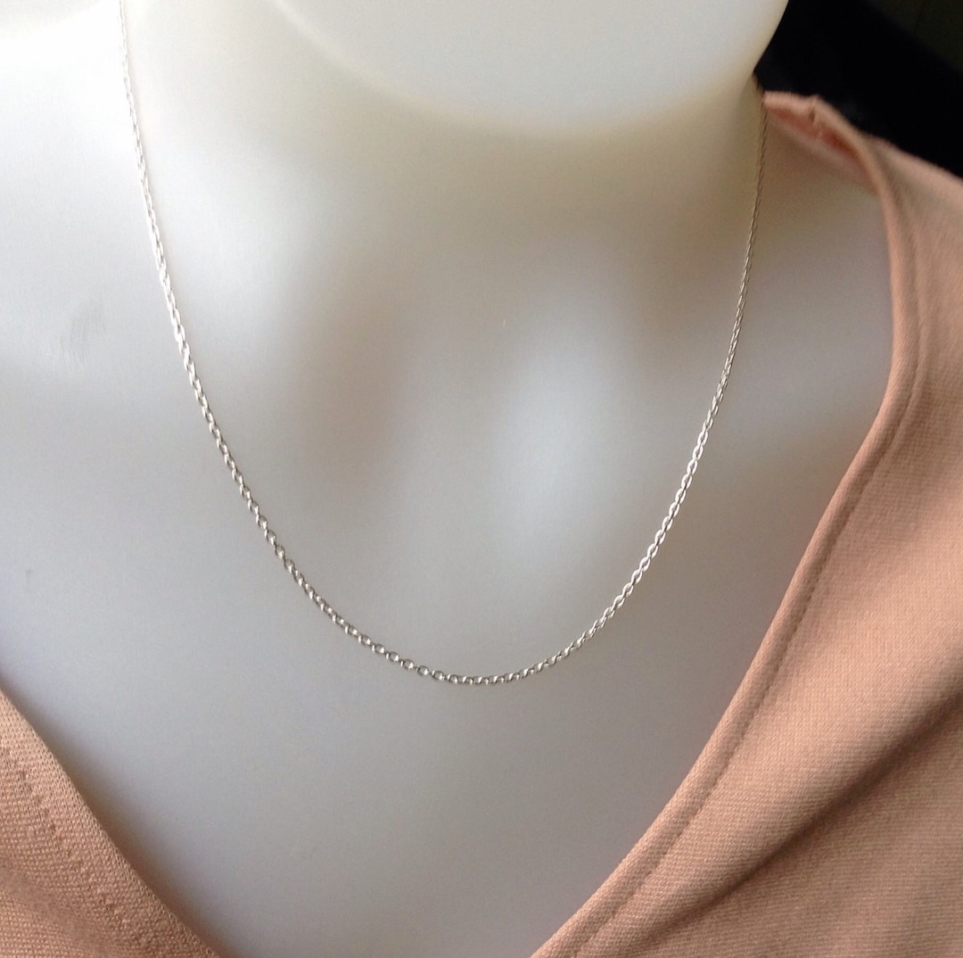 18 Inch Sterling Silver Chain- 1.7mm Sterling Silver Necklace, Sterling ...