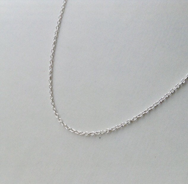 Sterling Silver Chain 18 Inch 1.2mm Sterling Silver Necklace - Etsy