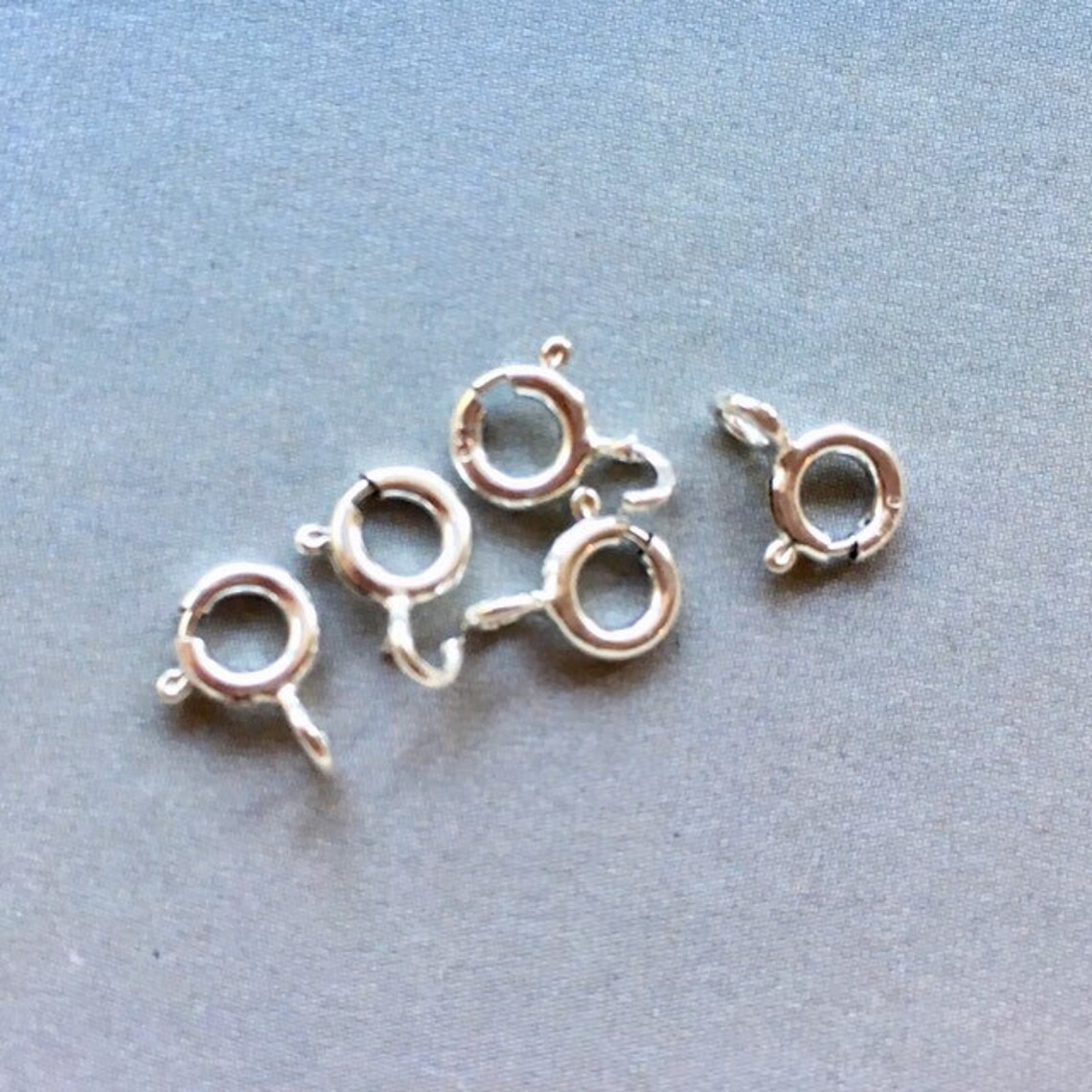 Sterling Silver Double Loops Connector 7.5mm X 5mm Sterling - Etsy