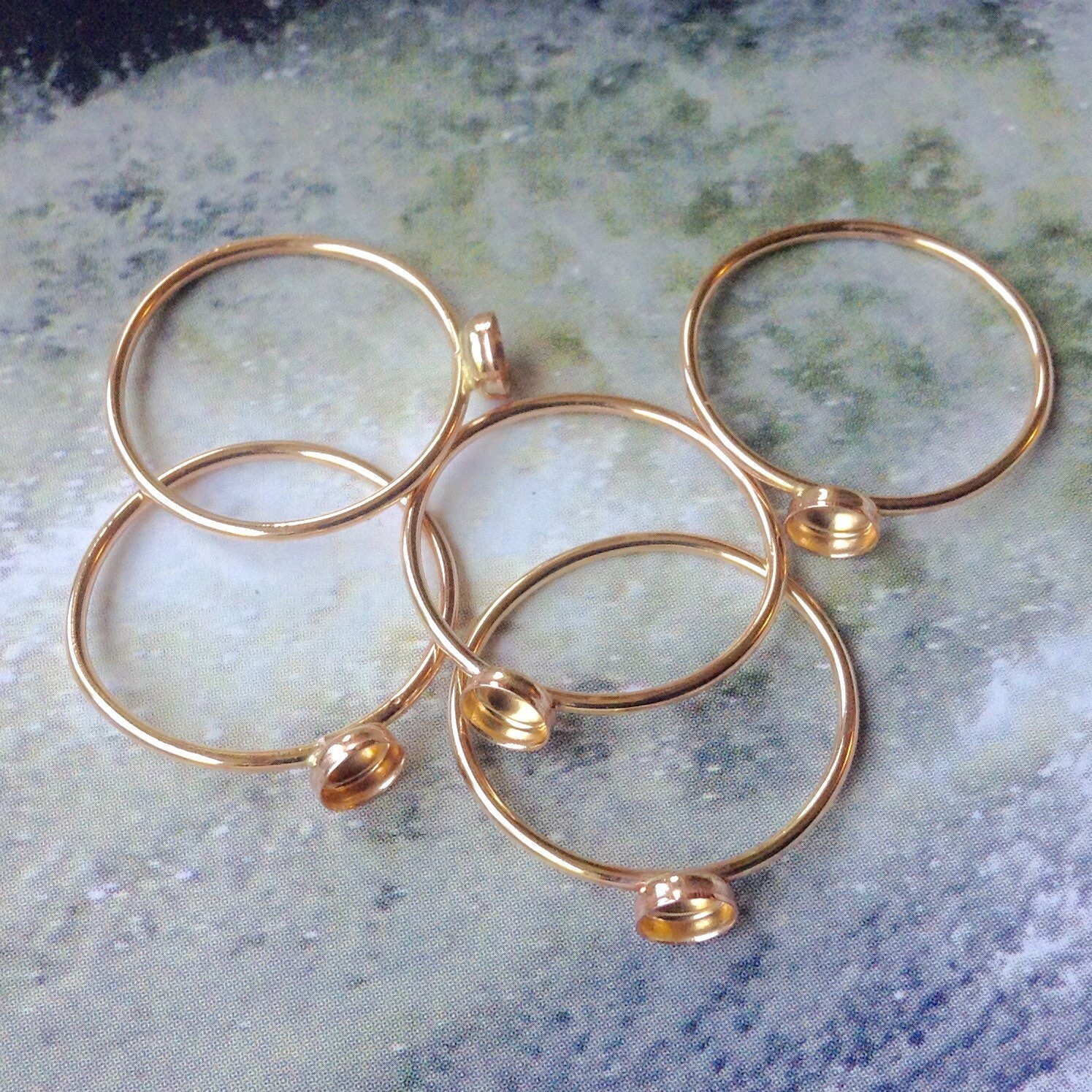 Gold Filled Bezel Ring Blanks, 3mm, 4mm, 5mm ,6mm, 8mm and 10mm ...