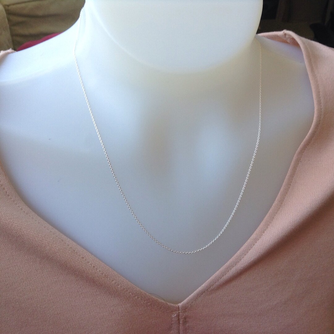 Sterling Silver Chain 20 Inch, 1.1 Mm Sterling Silver Necklace ...
