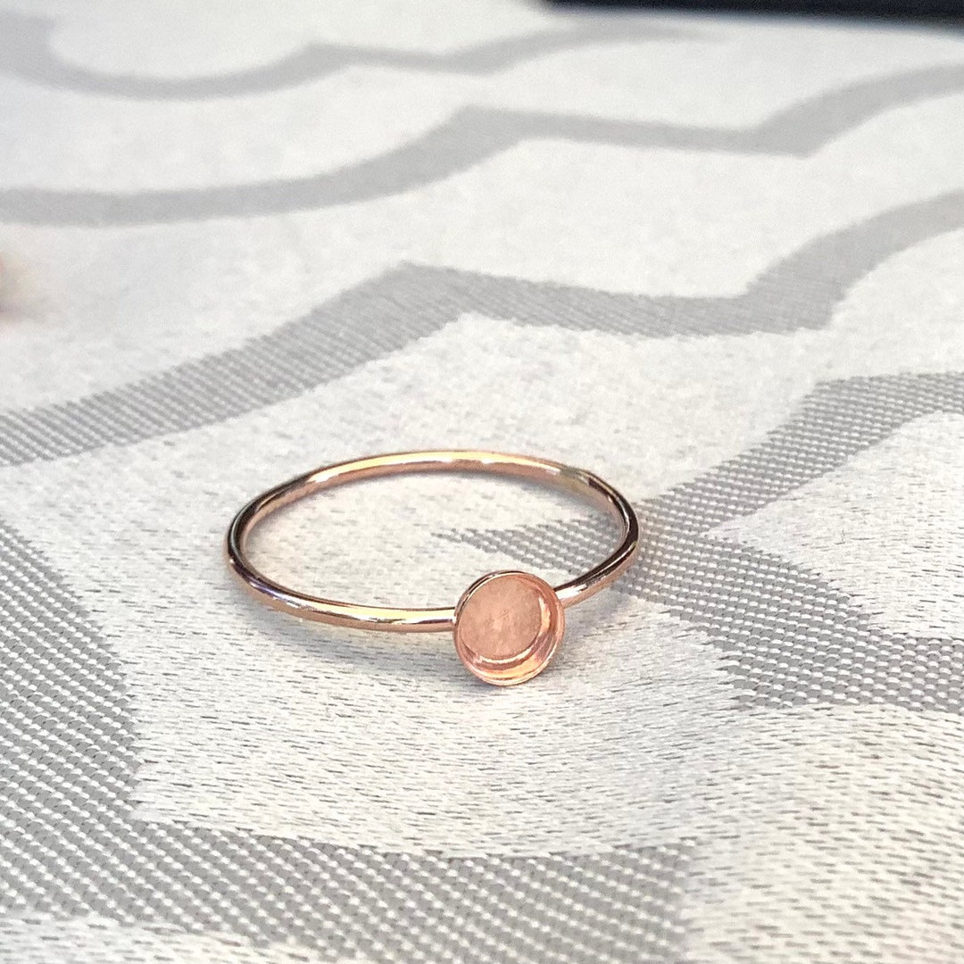 Rose Gold Filled Ring Blanks, 3mm, 4mm, 5mm and 6mm, Bezel Ring Blanks ...