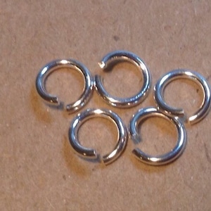Sterling Silver Open Jump Rings, 5mm Jump Rings, 6mm Jump Rings, 4mm ...