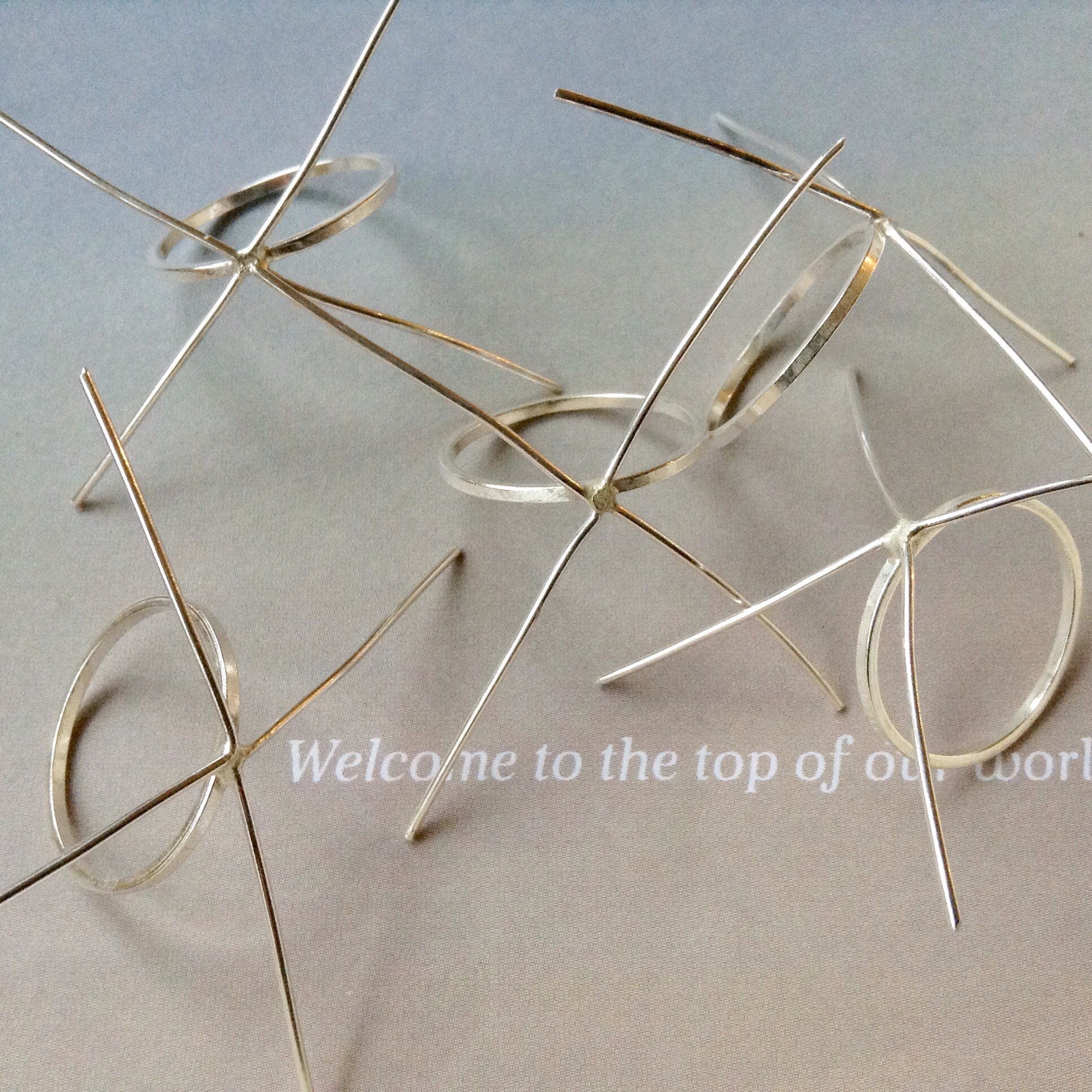 5 Handmade Stackable Claw Setting Ring Blanks, 4 Prong Setting Ring ...