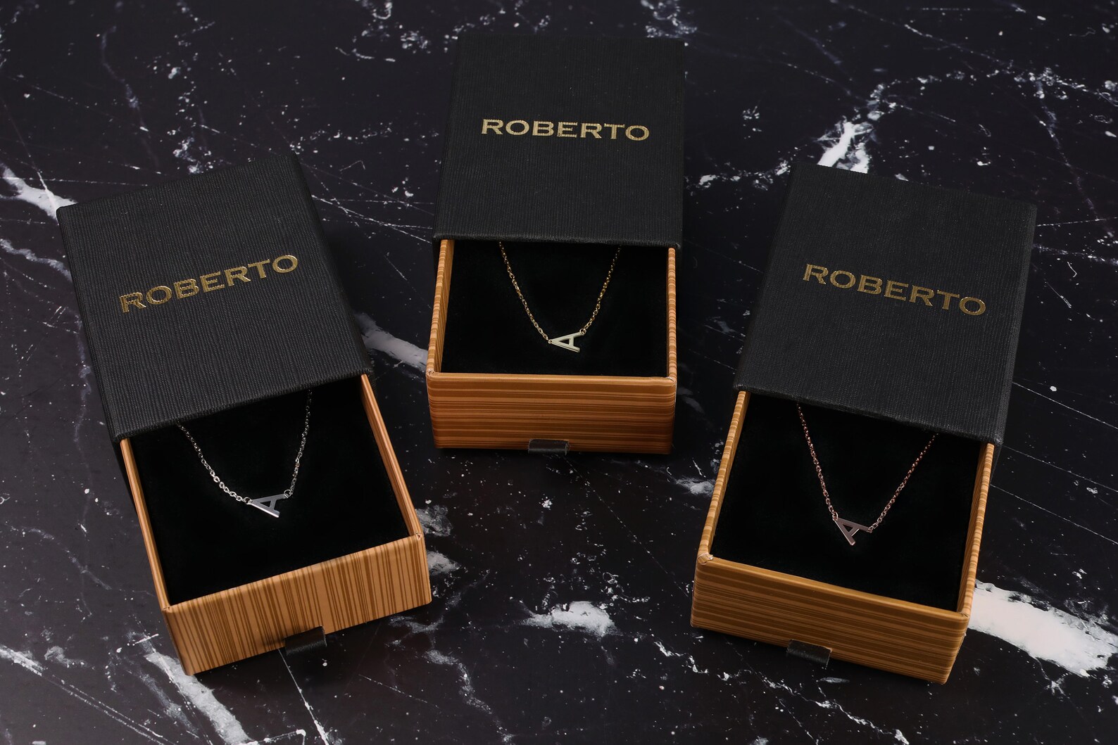 14K Solid Gold Sideways Initial Necklace / Christmas Gifts for - Etsy
