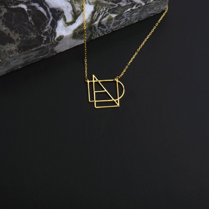 Modern Handmade Minimalist Gold Jewelry Personalized Necklace - Etsy
