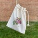 Lilac Flower Purse Flower Canvascute Drawstring Pouch 7x9in - Etsy