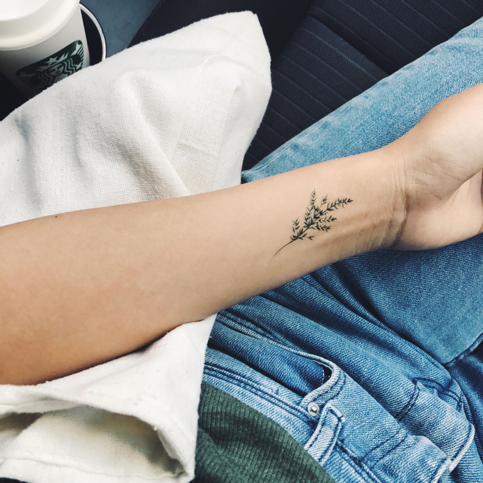 Plant/leaf Series Temporary Tattoo Watercolor Hand-painted - Etsy