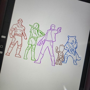 Guardians Galaxy Crew Digital Cut File // Rocket // Drax // SVG ...