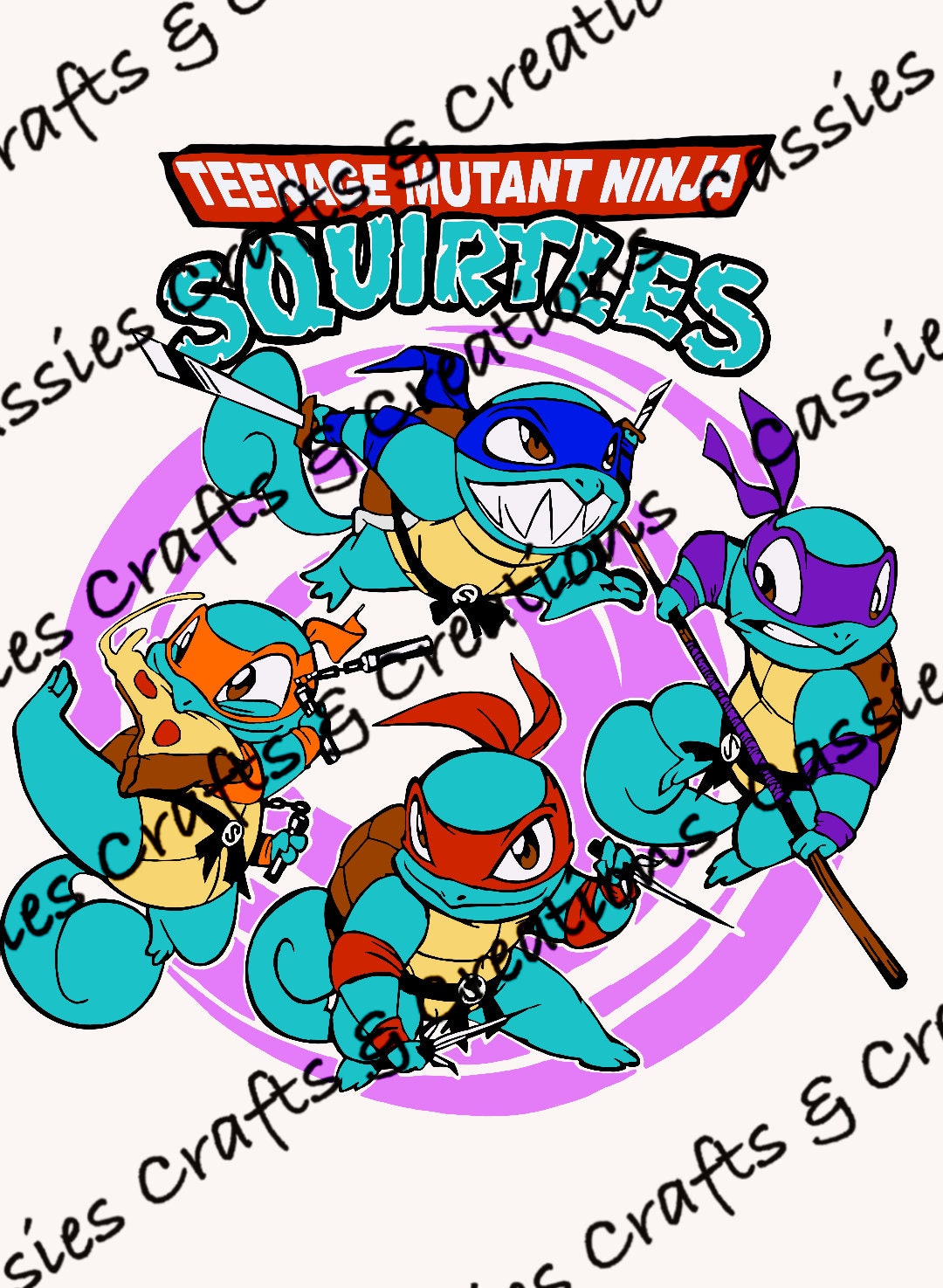 TMNT Squirtle Squad - Digital Cut File // Squirtle Squad // Teenage ...