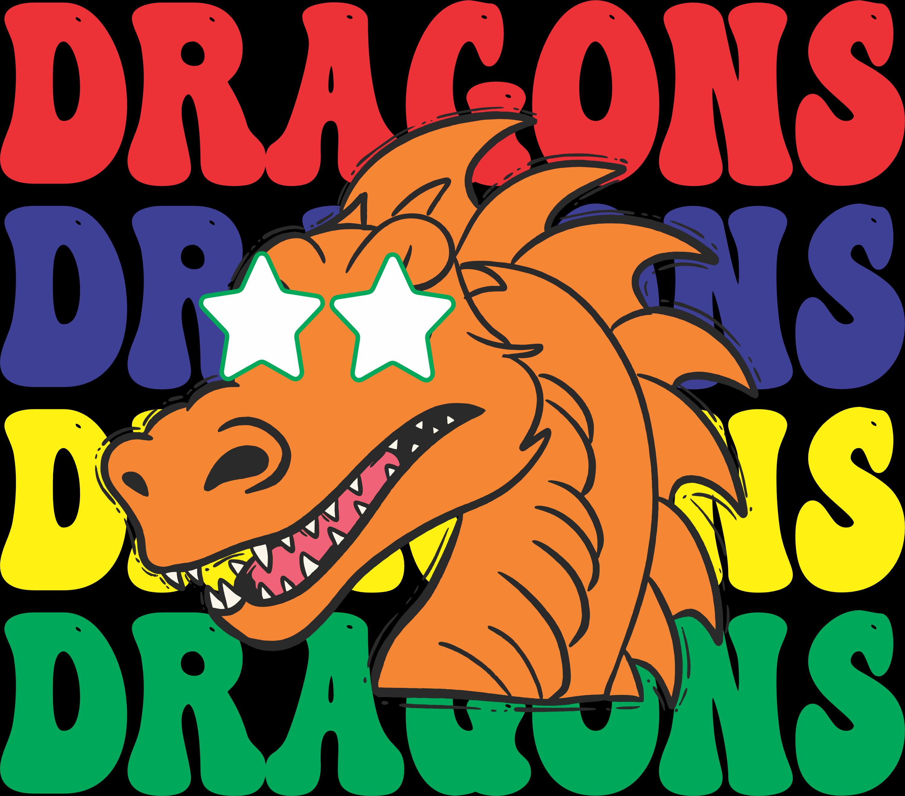 Dragons Png Digital Download for DTF Prints - Etsy
