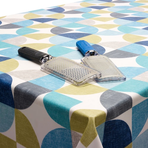 Oilcloth Wipe Clean Tablecloth Fabric Duck Egg Scandinavian - Etsy