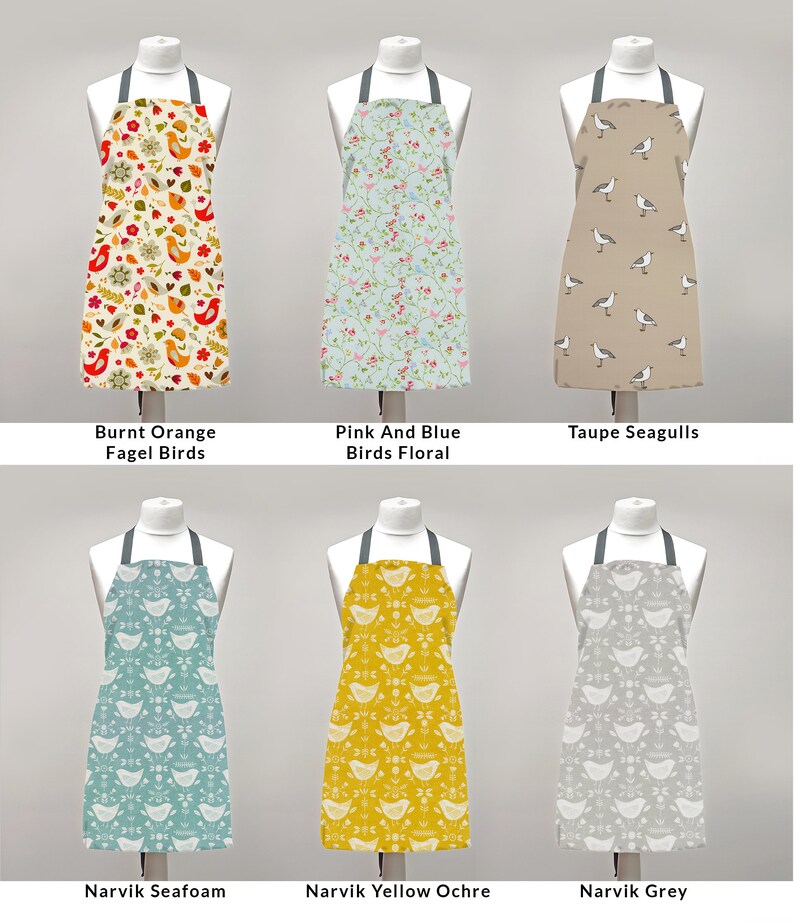 Wipe Clean PVC Coated Aprons 100% Cotton Oilcloth Adults | Etsy