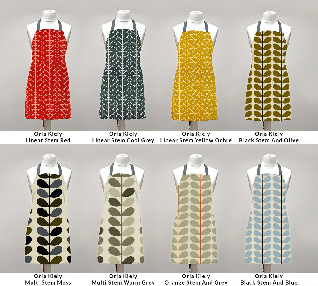 Wipe Clean PVC Coated Aprons - 100% Cotton Oilcloth - Adults and ...