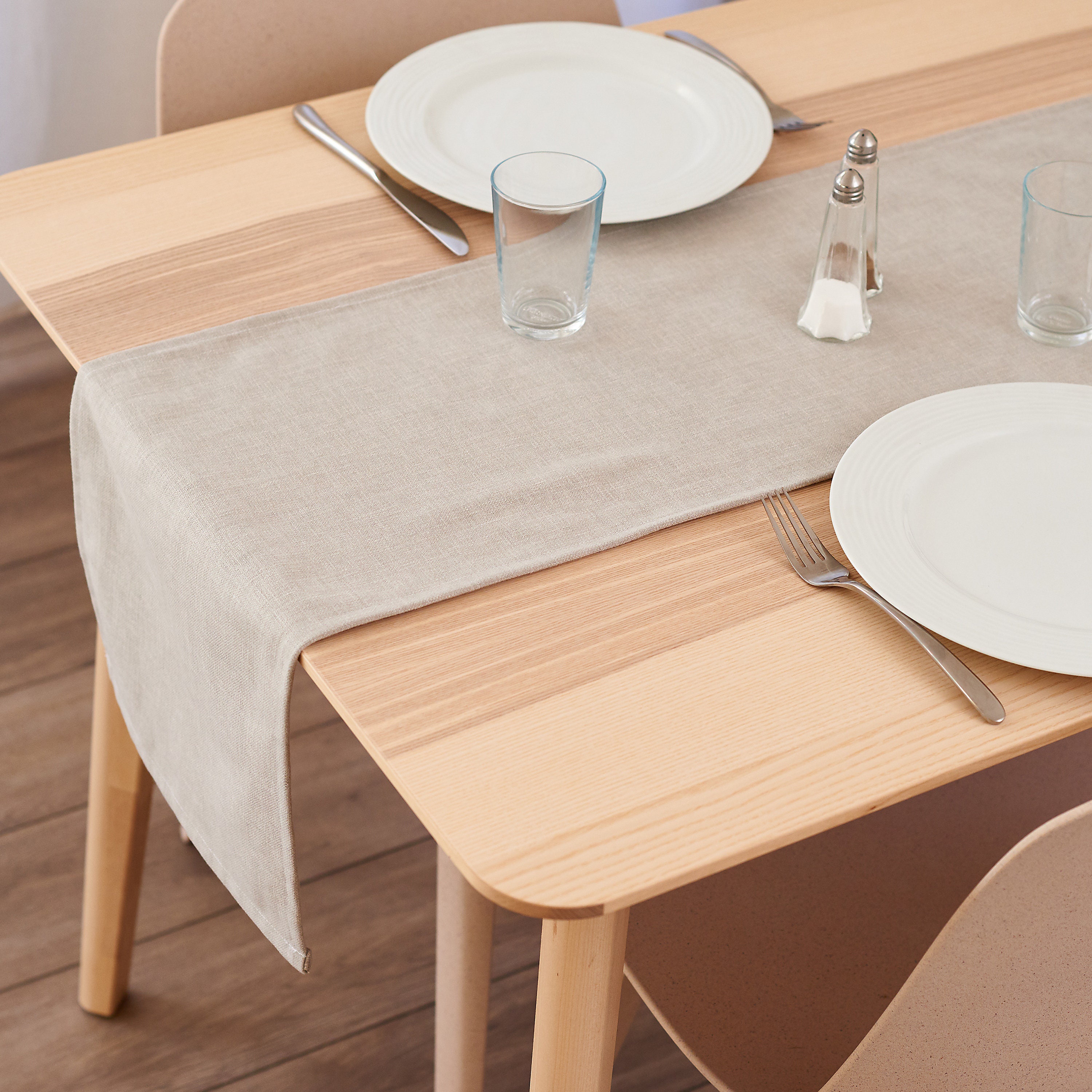 Plain Stone Table Runner | 30cm Width | 200cm - 320cm Length | Home ...